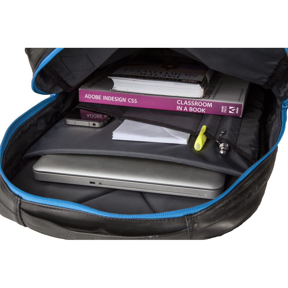 Alchemy Goods Recycled Brooklyn Backpack - Black/Blue | Wallets Online