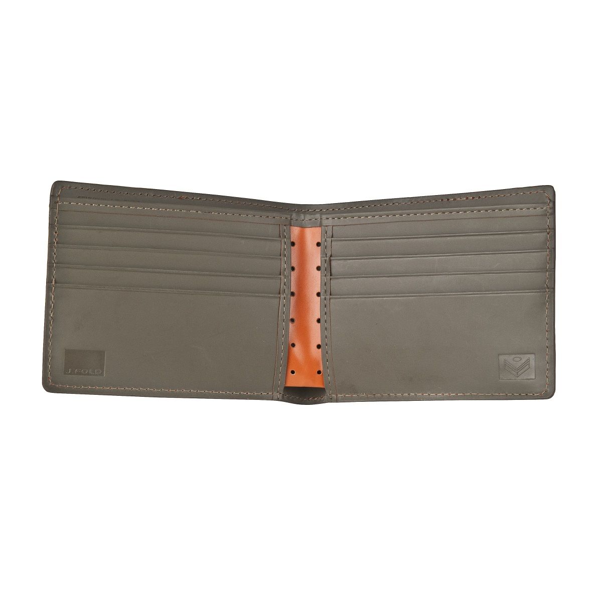 J.FOLD Loungemaster Leather Wallet - Orange | Wallets Online