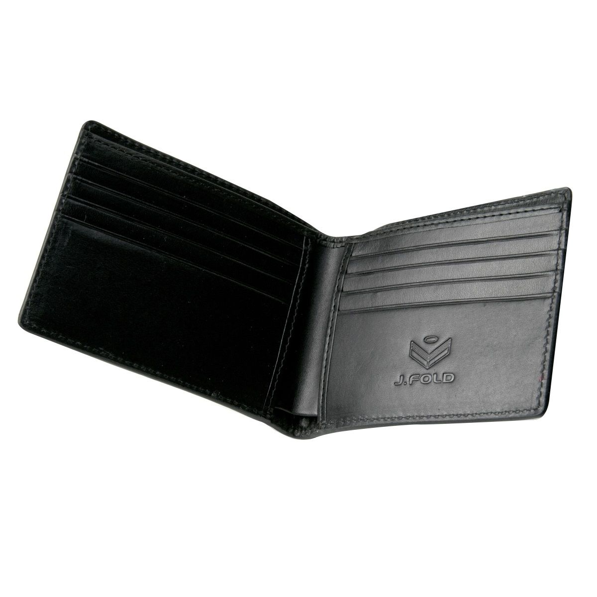 J.FOLD Tetra Leather Wallet - Black | Wallets Online