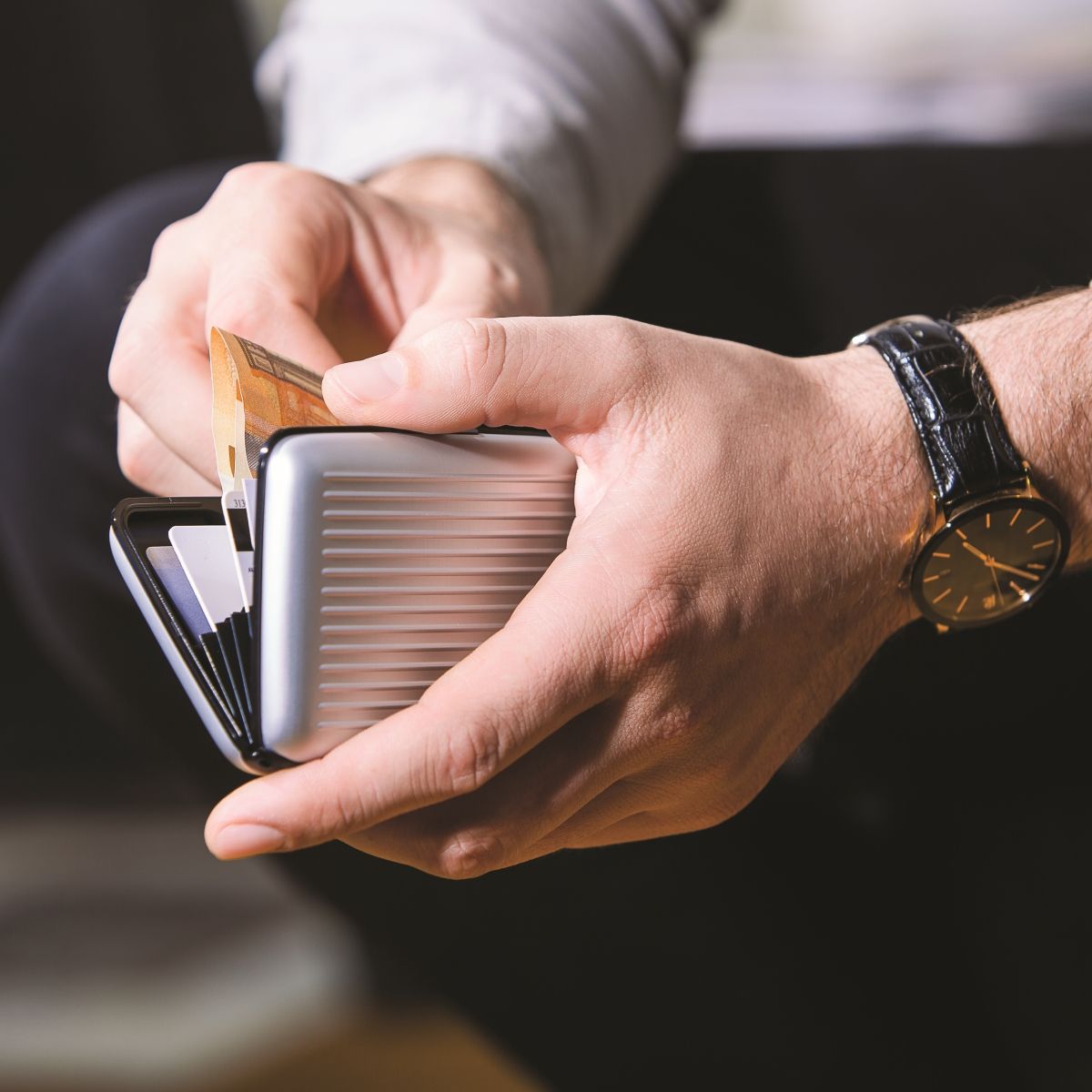 OGON Aluminum Wallet - Titanium | Wallets Online