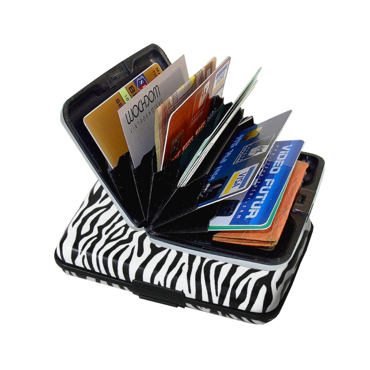 OGON Aluminum Wallet - Zebra | Wallets Online