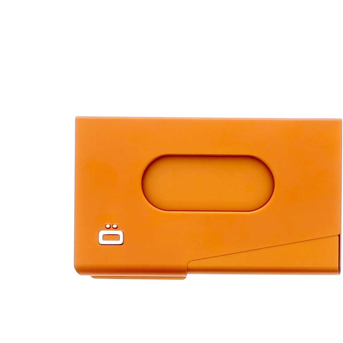 OGON Aluminum Business card holder One Touch - Orange | Wallets Online