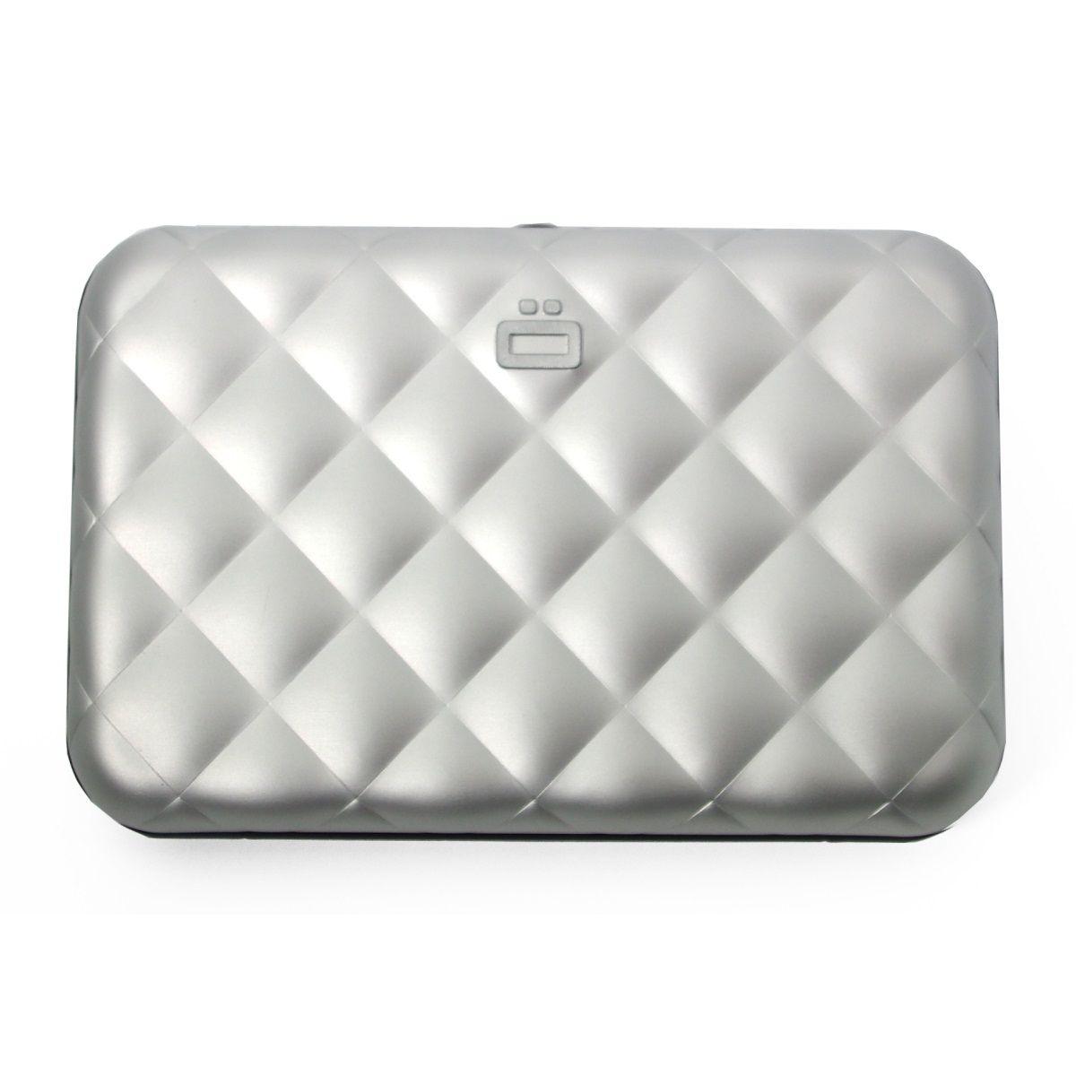 OGON Aluminum Wallet Quilted Button - Silver | Wallets Online