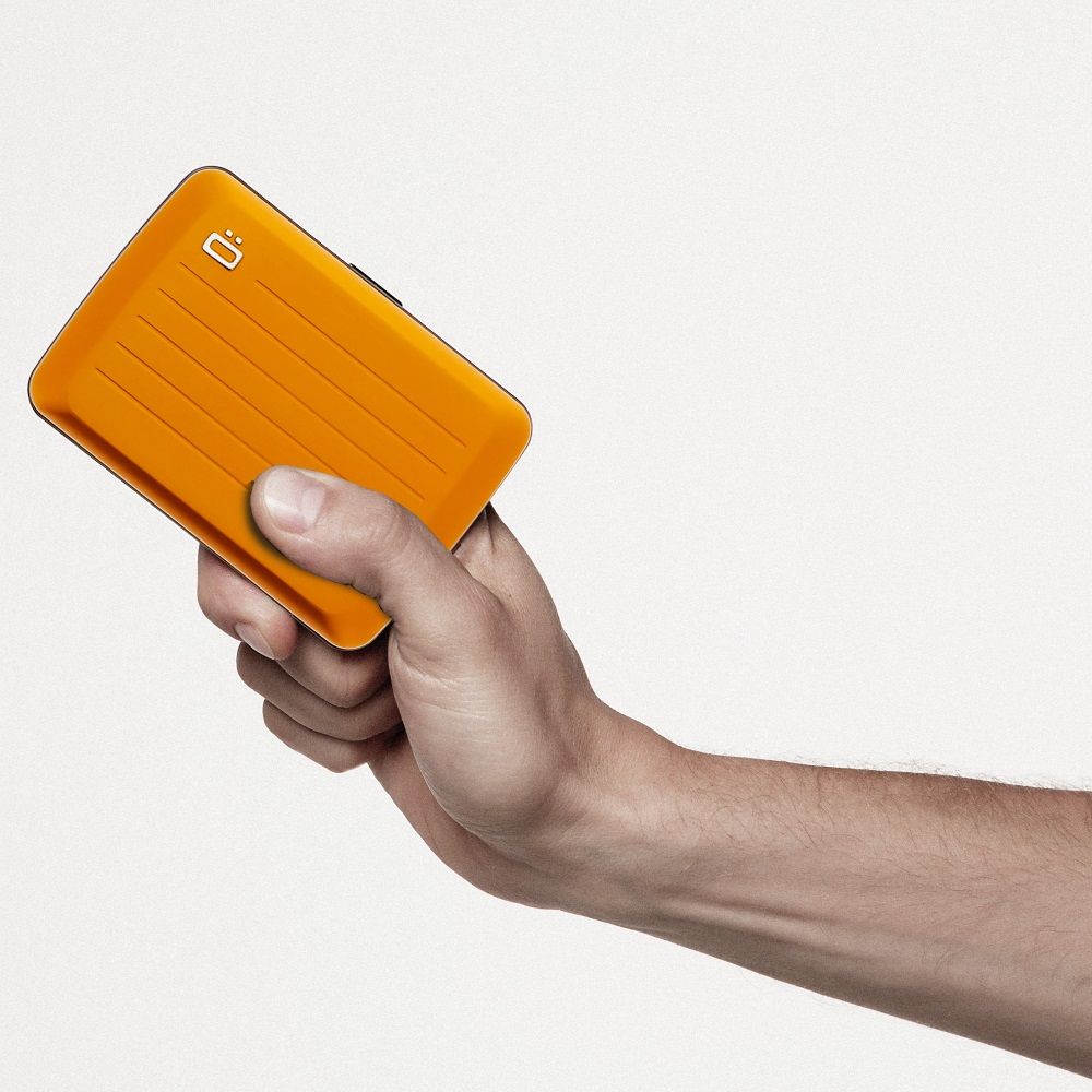 OGON Aluminum Wallet Water Resistant V2.0 - Orange | Wallets Online